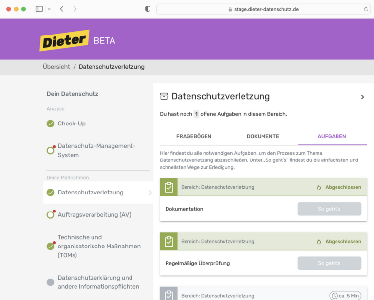 Datenschutzerklärung mit Generator verfassen